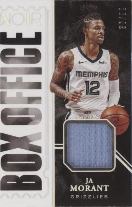 2020-21 Panini Noir - Box Office Memorabilia Ja Morant #BOM-JAM /99 ...