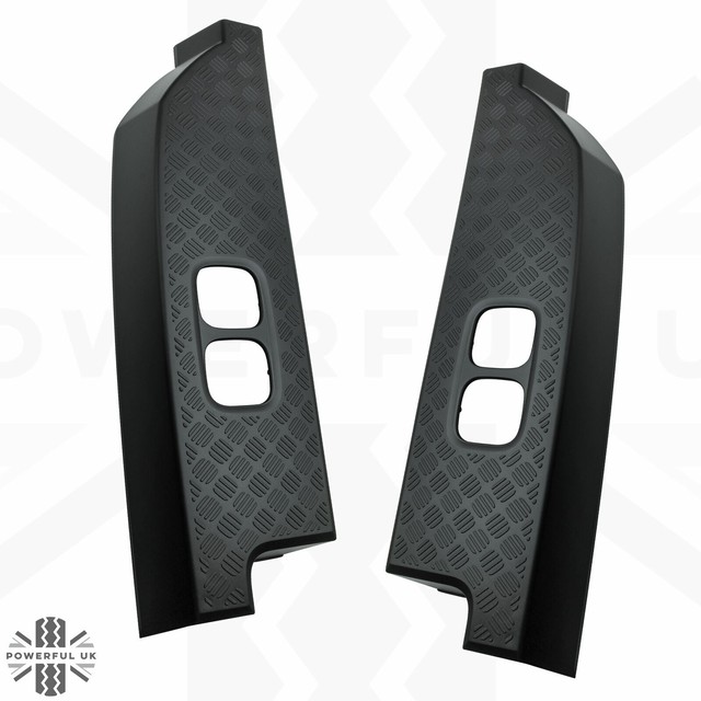 Land Rover OEM L663 Defender 90 110 Checker Plate Black Rear & Side ...