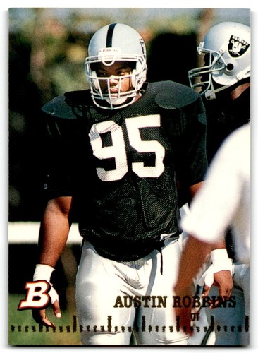 1994 Bowman Austin Robbins Rookie Los Angeles Raiders #343 | eBay