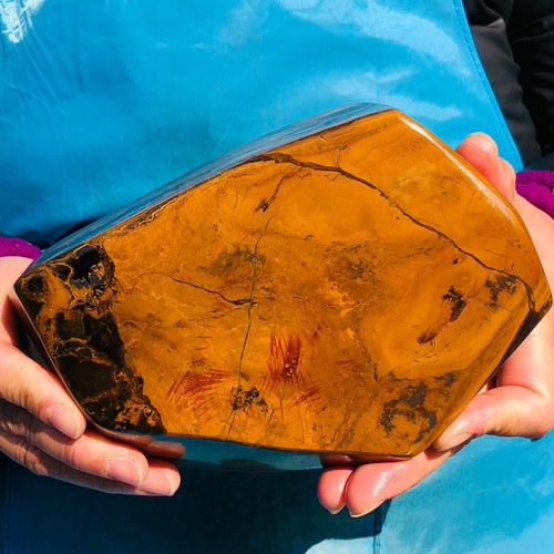 2170g Natural Tiger Eye Stone Quartz Crystal Rough Polished Specimen | eBay