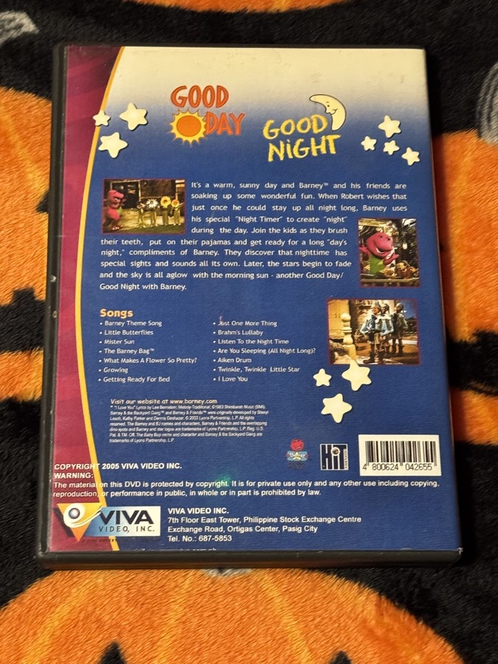 Barney Good Day Good Night DVD | eBay