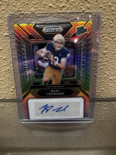 2024 Prizm Draft Riley Leonard Rated Prospect Silver Auto | eBay