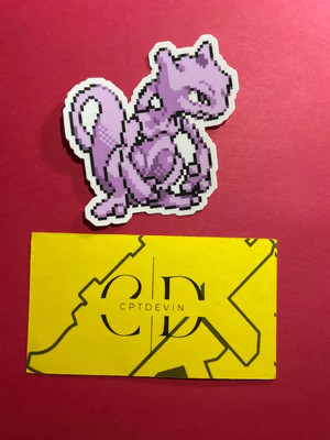 Mewtwo Waterproof Sticker | Pokemon | eBay