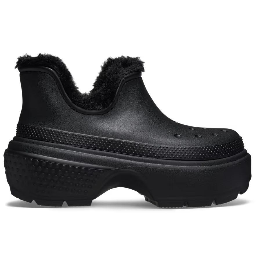 NEW CROCS Stomp Shorty Boot Fur 210673 Black, UNISEX SIZE | eBay