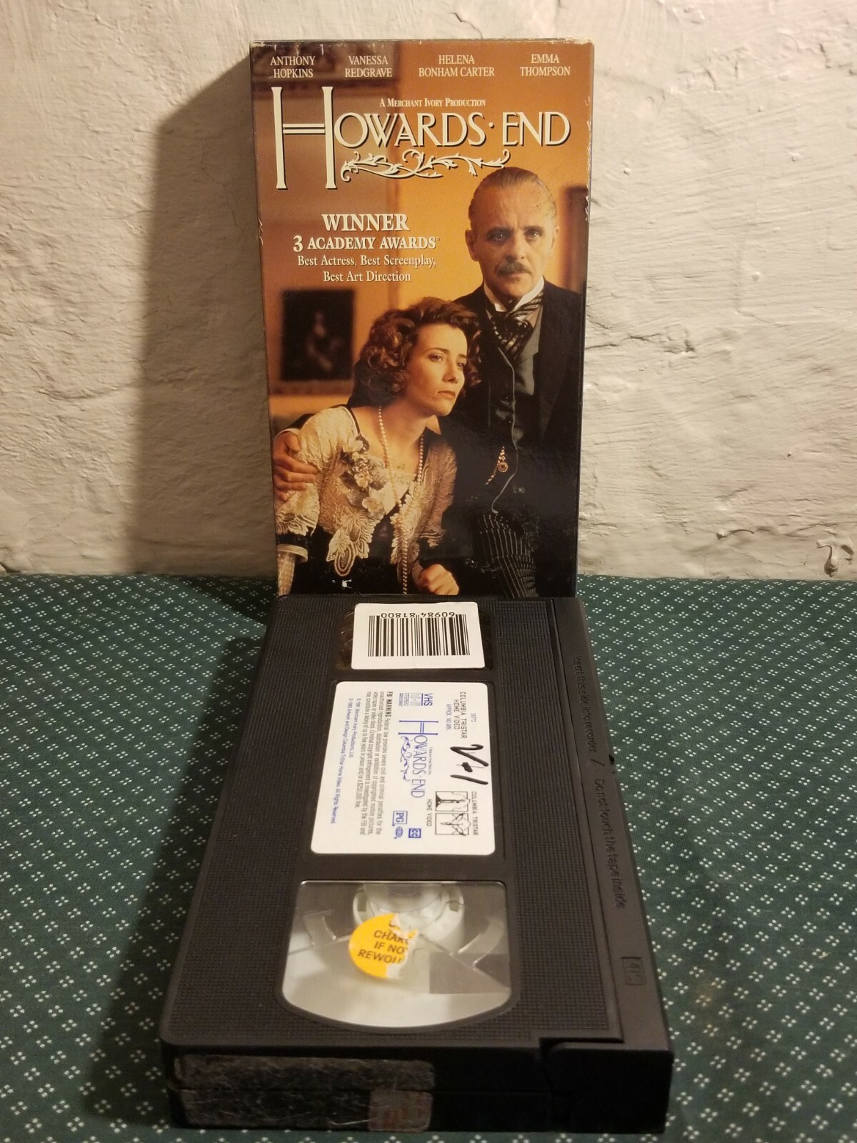 Howards End VHS 1993 Anthony Hopkins Emma Thompson Vanessa Redgrave ...