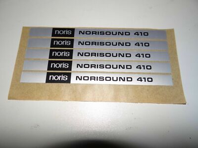 Typenschild für Noris Norisound 410 Projektor 5 Stück Vintage NOS W227 ...