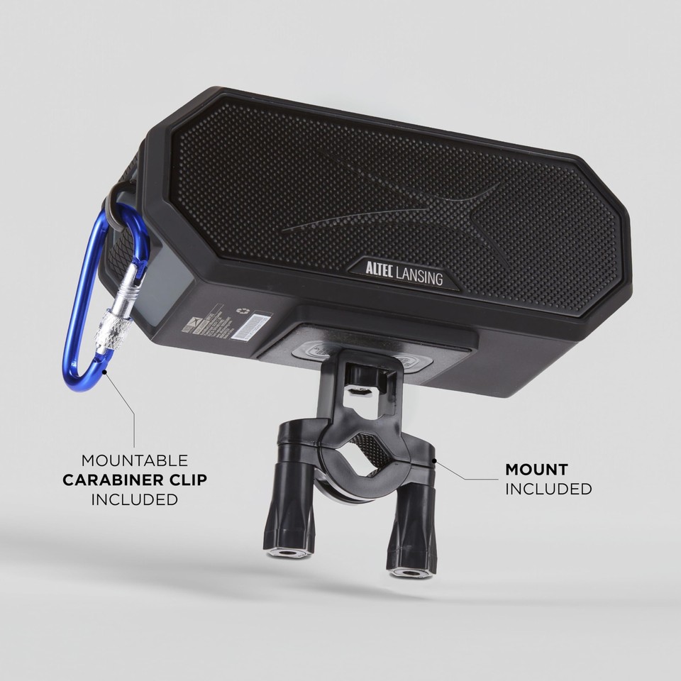 Altec Lansing Loud Portable Speakers Bluetooth Mount Included ...