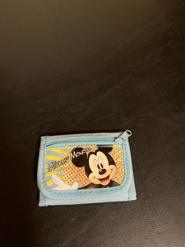 Disney Mickey Mouse Licensed TriFold Wallet Light Blue | eBay