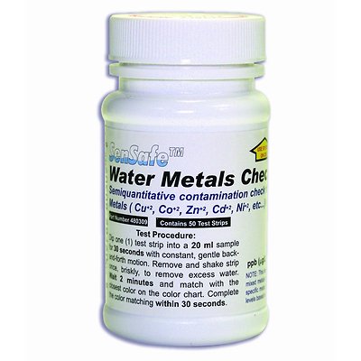 Heavy Metals Water Test Kit - Test for Heavy Metals (50 Strips) 480309 ...