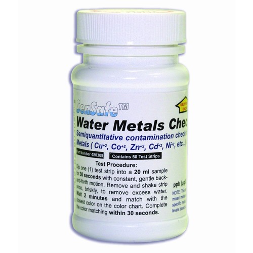 Heavy Metals Water Test Kit - Test for Heavy Metals (50 Strips) 480309 ...