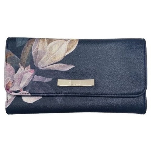 Ted Baker Jewelry Roll Travel Organizer Wallet in Blue Opal Floral ...