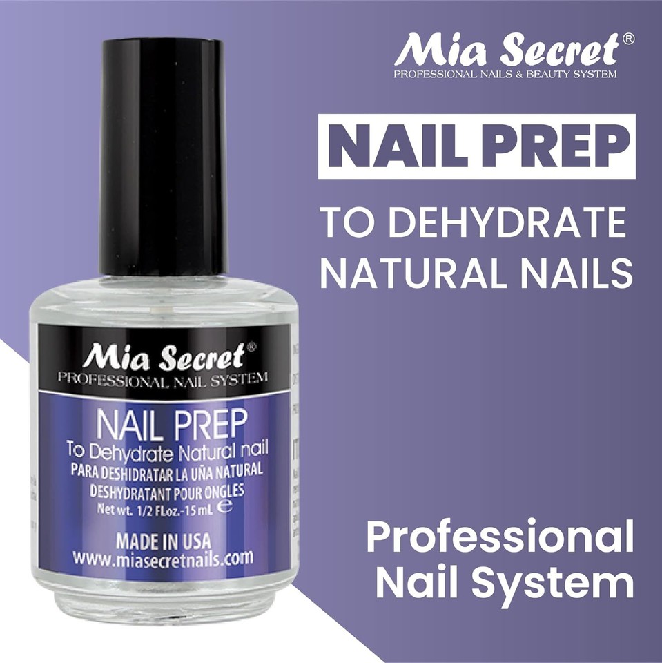 Mia Secret LIQUID MONOMER & Nail Prep (NP-30) & Xtrabond Primer (PR100 ...