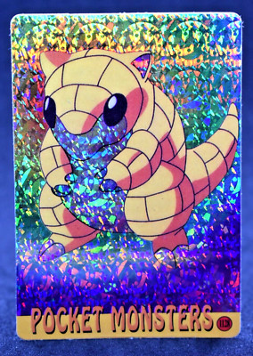 Vintage Japanese Prism Vending Sticker Sandshrew Front Meowth Reverse ...