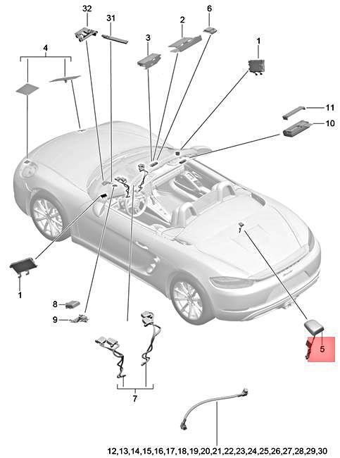 Genuine+Porsche+Antenna+9P1-035-510-B for sale online | eBay