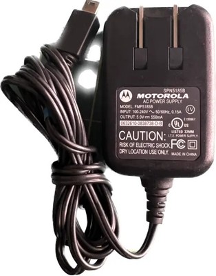 Motorola FMP5185B 100-240 VAC to 5 VDC Power Adapter Phone Charger ...