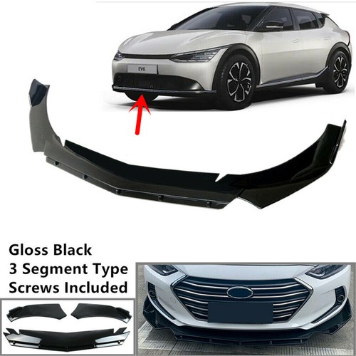 Add-on Universal Fit For Kia EV6 2022 Front Bumper Lip Spoiler Splitter ...