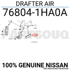 768041HA0A Genuine Nissan DRAFTER AIR 76804-1HA0A | eBay