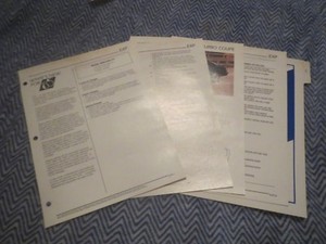 1985 FORD EXP DEALERSHIP SALESMANS DEALER ALBUM REFERENCE SHEETS SET | eBay