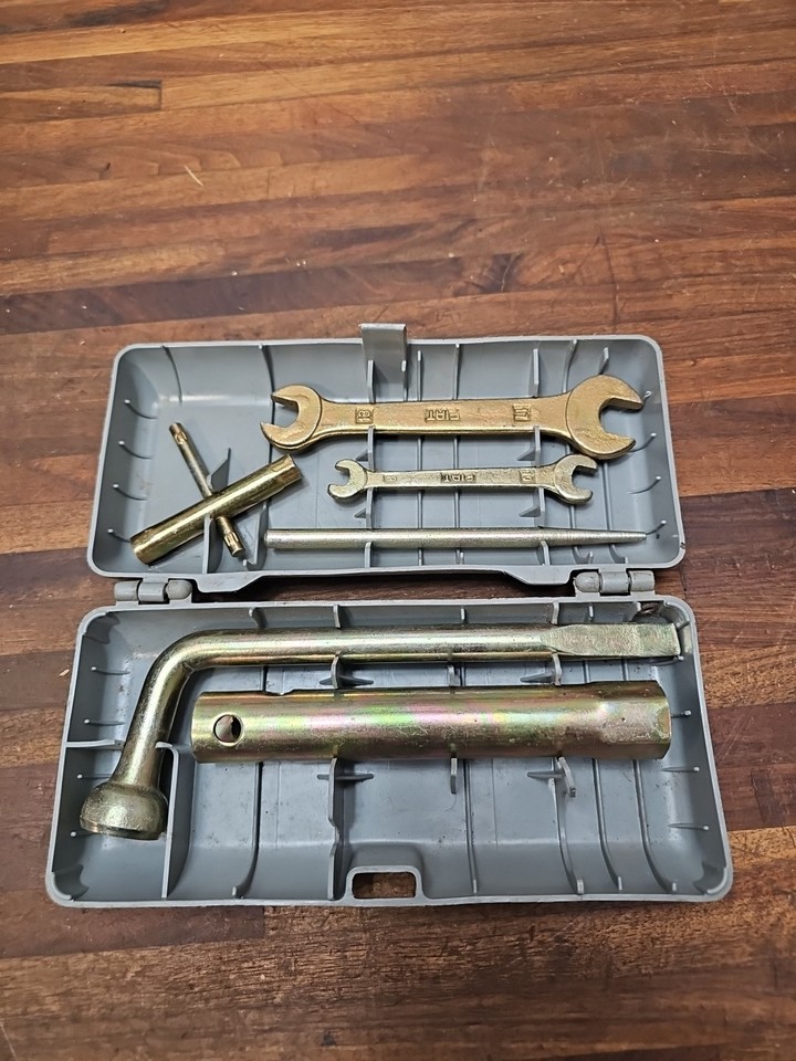 K248- Fiat Tool Kit - Gray Plastic Box - For 124 127 128? Or Other Models | eBay