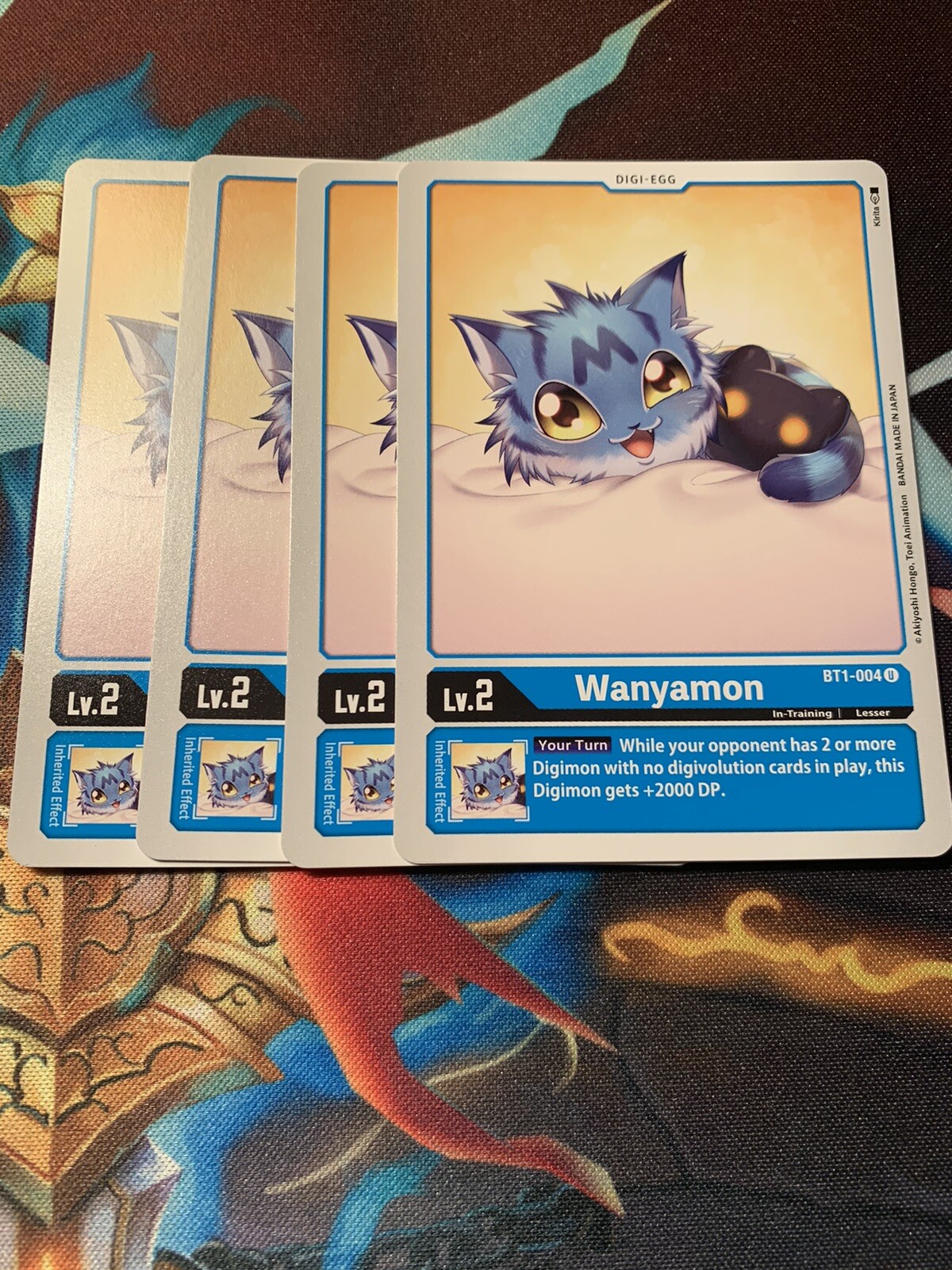 Digimon TCG Singles - Wanyamon x4 - BT1-004 - Uncommon - NM - Playset ...