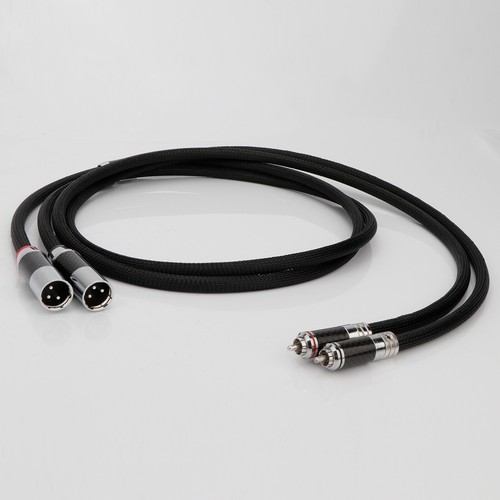 Sterling Pure Silver Conductor HiFi Audio RCA Cable with Carbon Fiber ...