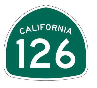 California State Route 126 Sticker Decal R1200 Highway Sign | eBay