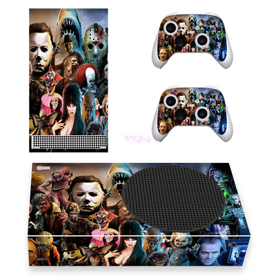 Xbox Series S Console Controller Skins Decal Wrap Horror Killers ...
