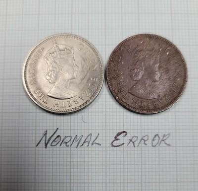 Hong Kong 1973 "Error" 50c. Coin Wrong Material Very Fine | eBay