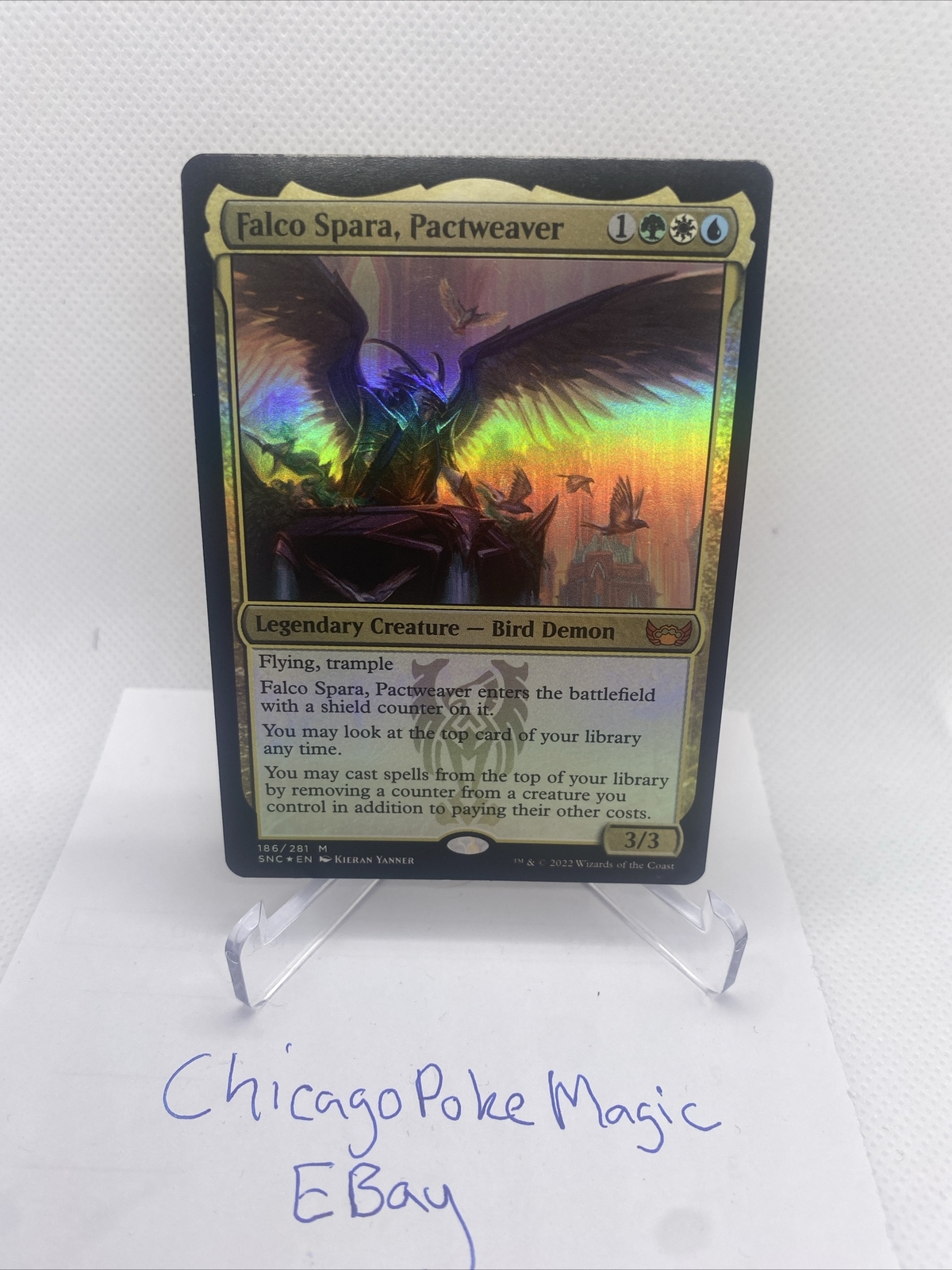 1 x Falco Spara, Pactweaver - Foil - Streets of New Capenna - NM-Mint ...