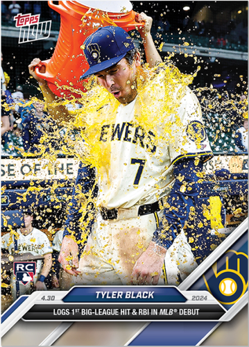 TYLER BLACK - RC 2024 MLB TOPPS NOW® Card 138 - Brewers - 🔥IN-STOCK🔥 | eBay