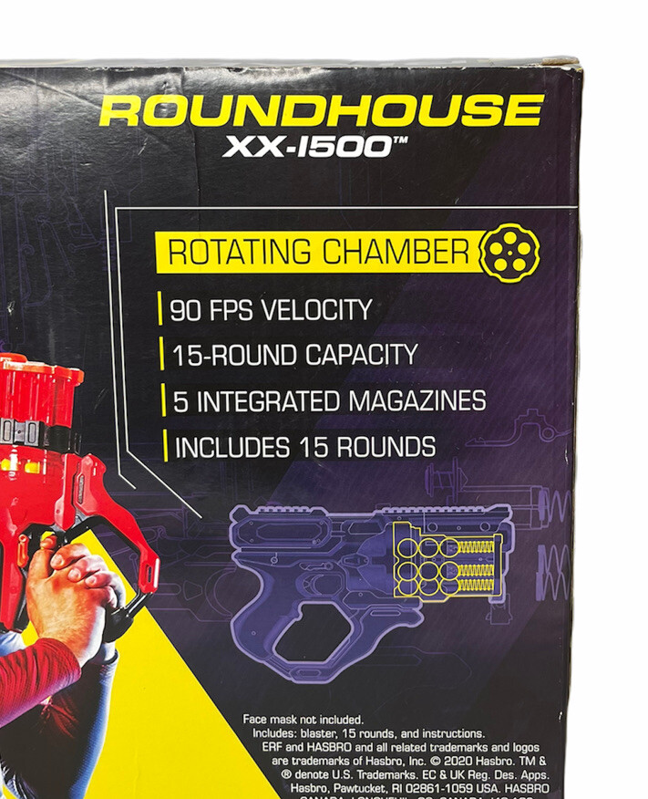 Money Gun Nerf Rival Roundhouse XX-1500 Blaster - Red With Rotating ...