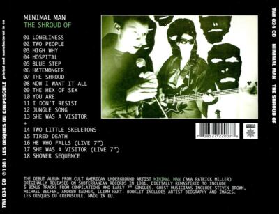 MINIMAL MAN SHROUD OF NEW CD 708527220078| eBay