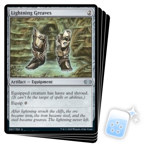 LIGHTNING GREAVES X4 Double Masters Magic MTG MINT CARD | eBay