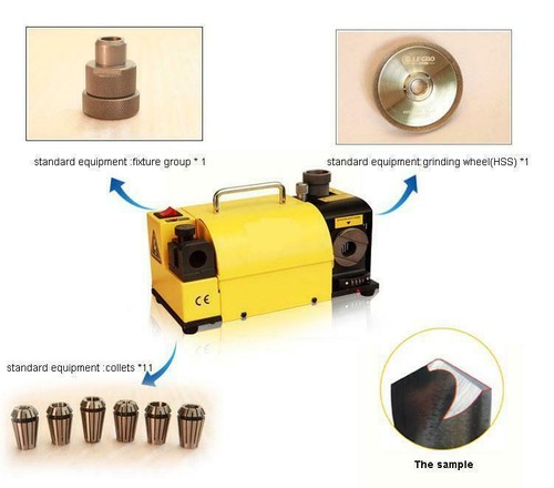 Portable 3-13mm End mill grinder grinding machine sharpener with 5 ...