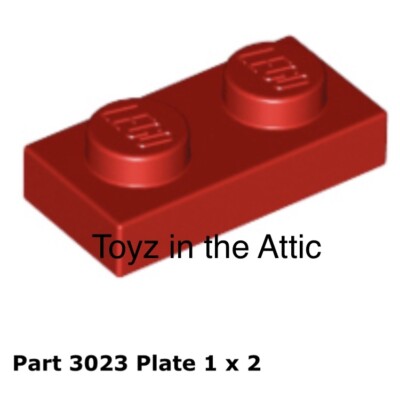 Lego 2 x 3023 Red Plate 1 x 2 Spyrius 6939 | eBay