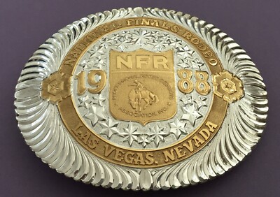 Vintage Awesome NOS NIB 1988 NFR Las Vegas Premium GIST Rodeo Trophy ...