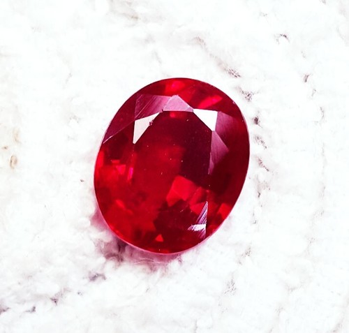 11.00 Ct Certified Natural Red Ruby Oval Shape Loose Gemstone With Free ...