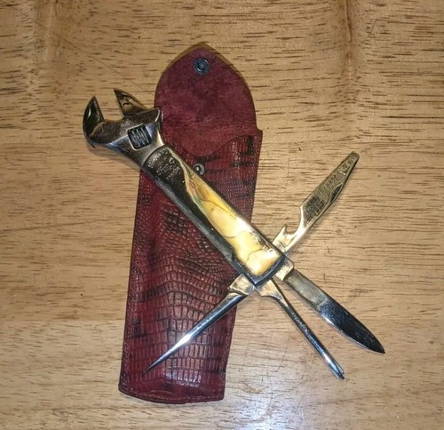 Vintage Multi Tool Folding Knife Pocket Knife Wrench Seaboard Steel Co ...