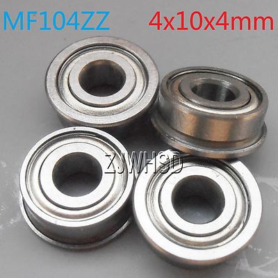 4pcs MF104zz Sealed Flange Bearing 4 x 10 x 4 mm for TAMIYA TRAXXAS RC ...
