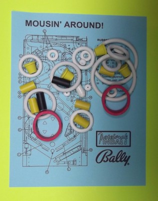 1989 Bally / Midway Mousin' Around! pinball rubber ring kit | eBay