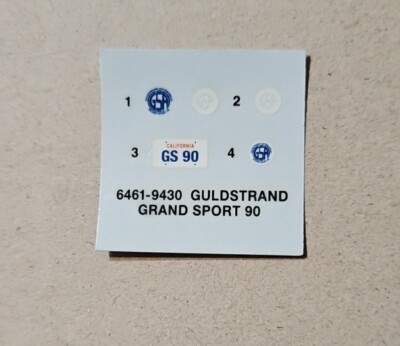 AMT 1/25 1994 GULDSTRAND GRAND SPORT 90 DECAL SHEET | eBay