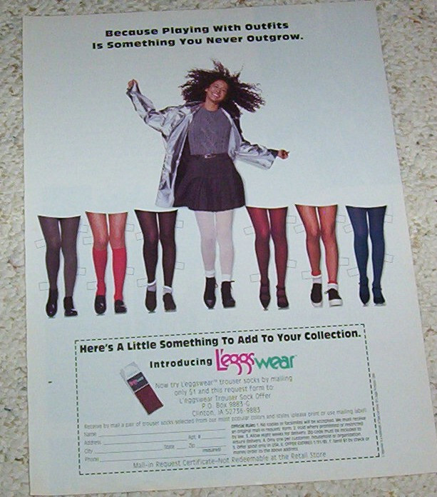 1994 ad page - L'eggs tights pantyhose socks GIRL hosiery vintage Print ...