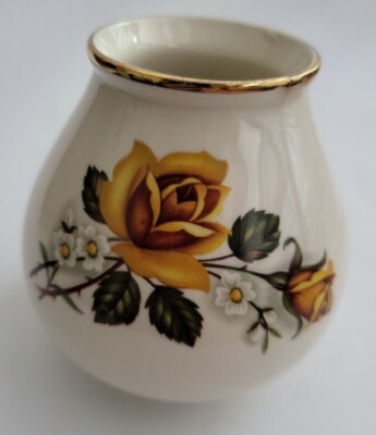 Small Crown Devon Vases Rose Pattern | eBay Australia
