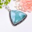 Hemimorphite Vintage Handmade Jewelry.925 Silver Plated Pendant 1.8 ...