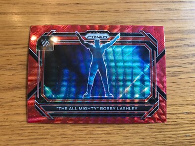 2023 Panini Prizm WWE The All Mighty Bobby Lashley red wave prizm | eBay