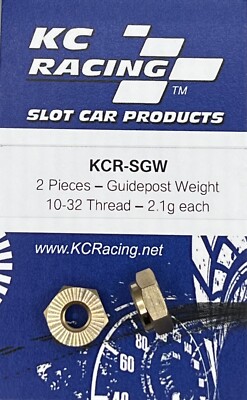 Guidepost Weight (short) - (2) Pieces - KC Racing - 1/24 Slot Car - KCR ...