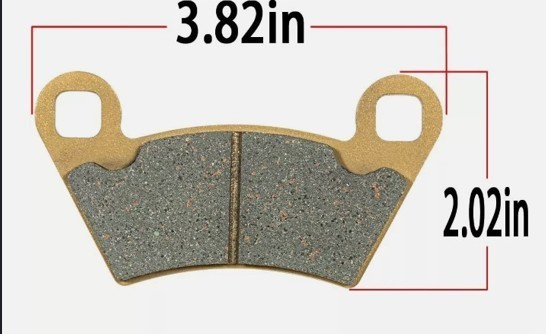 Front + Rear Brake Pads for Polaris Ranger 500 6X6 2004-2005 / 2202413 ...