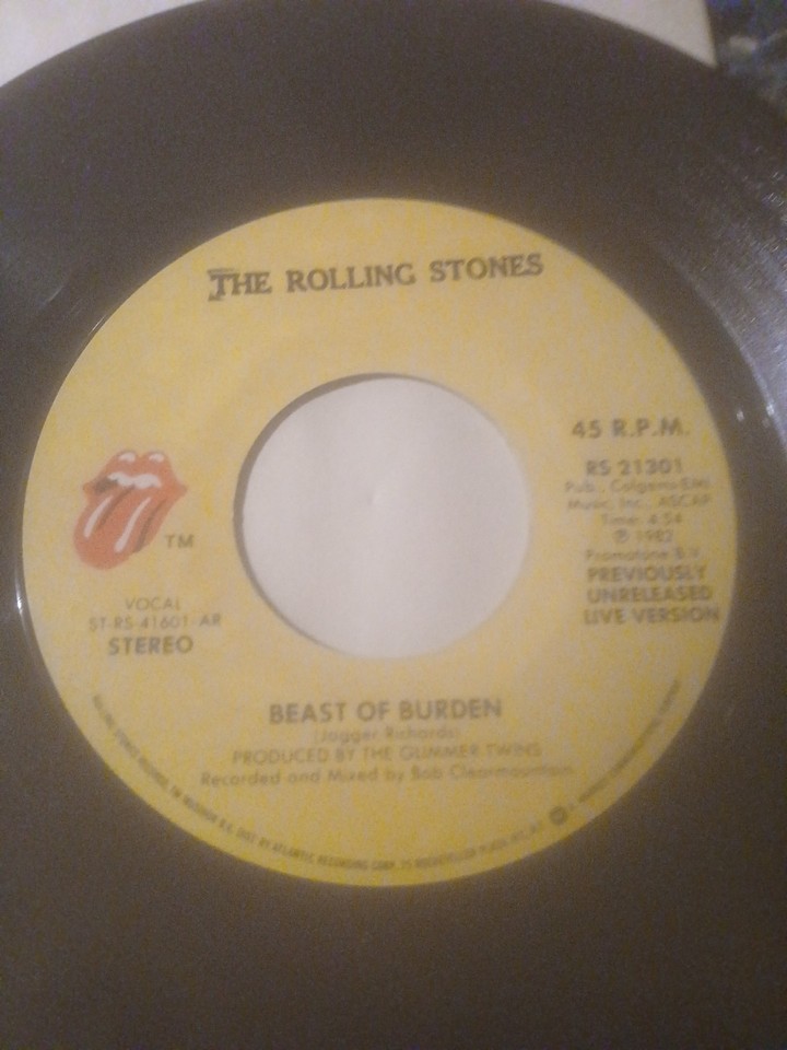 The Rolling Stones•Going To A Go-Go☆Live/Beast Of Burden (NM-) 7" 1st ...