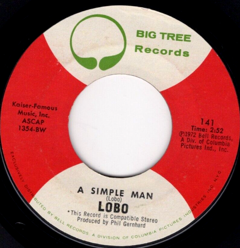 Lobo – A Simple Man 1972 Big Tree Rock VG+ | eBay