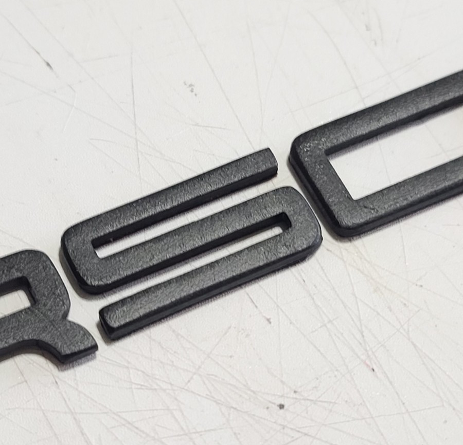 PORSCHE Matte Black Emblem Badge Replacement Letters for rear of car | eBay